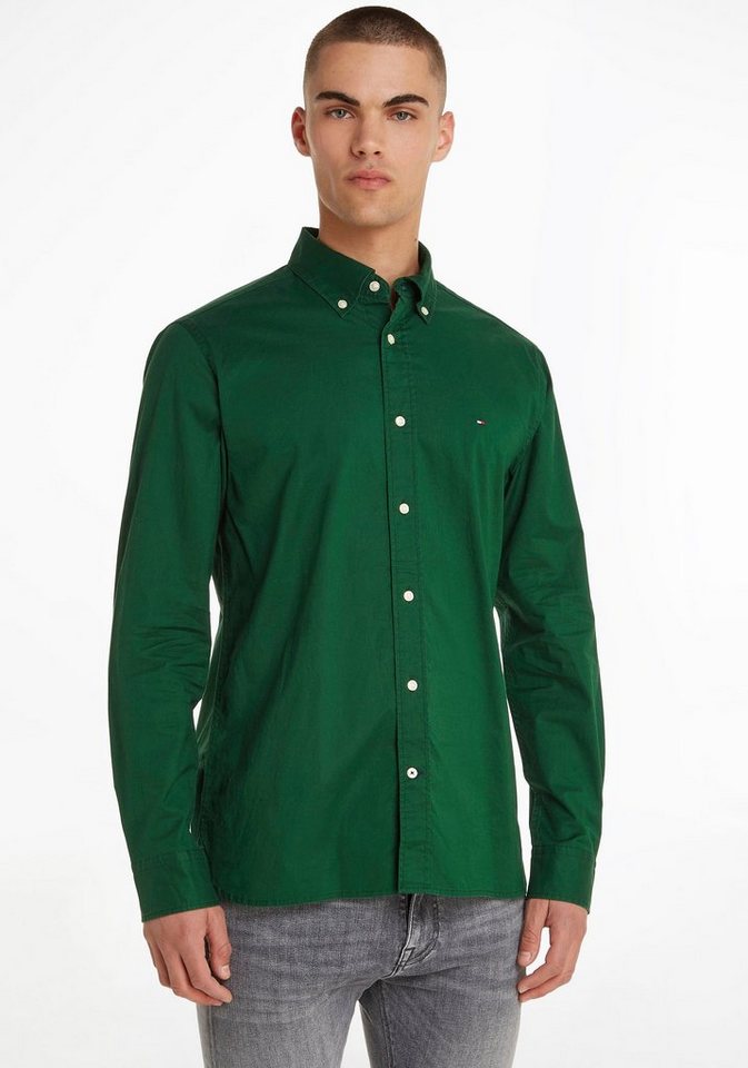 Tommy Hilfiger Langarmhemd Flex Poplin Rf Shirt Mit Tommy Hilfiger