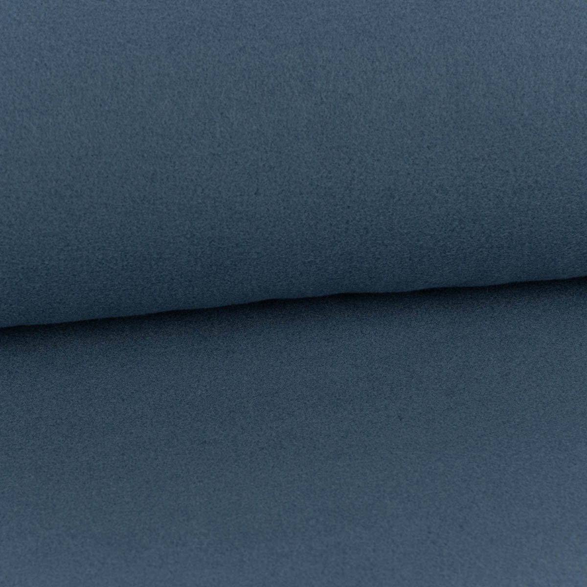 SchÖner Leben Stoff Mantelstoff Softcoat Uni Jeansblau 150m Breite