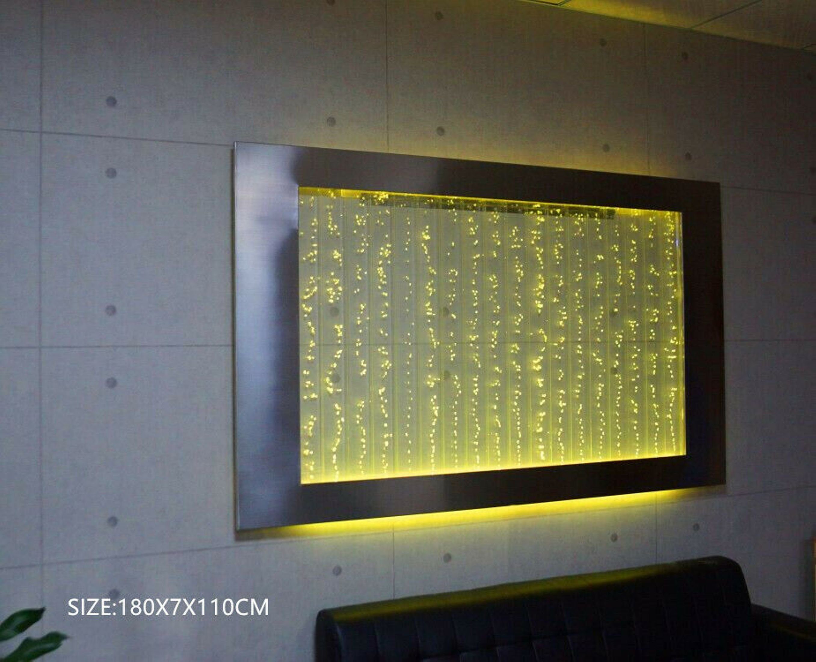Jvmoebel Wandpaneel Led Wasswerwand Design Wasser Säulen Wasserfall