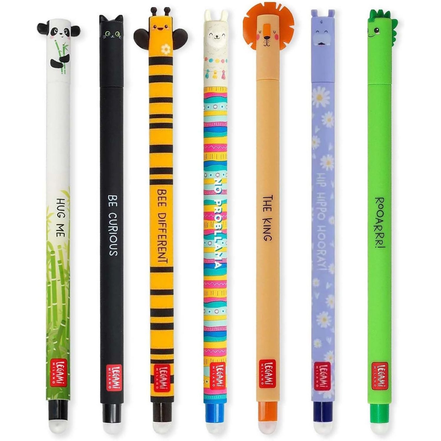 Legami Gelschreiber LEGAMI 7er Set Gel Schreiber Stifte Stärke M 0,7mm v5