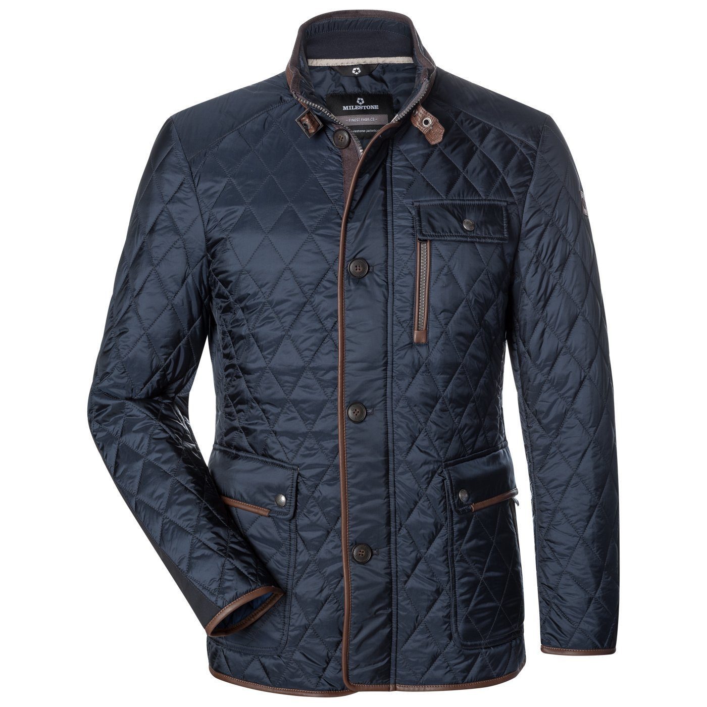 Milestone Steppjacke Leonido Übergangsjacke mit Rautenmuster