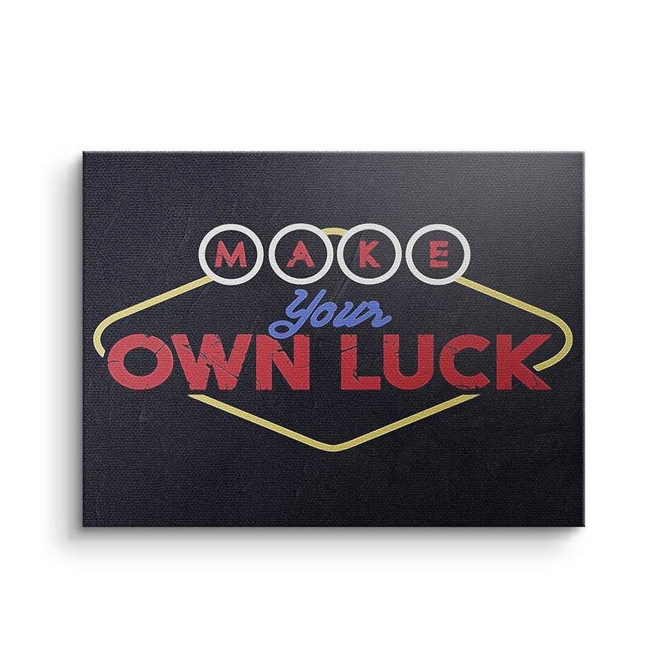Dotcomcanvas® Leinwandbild Premium Leinwandbild Motivation Make