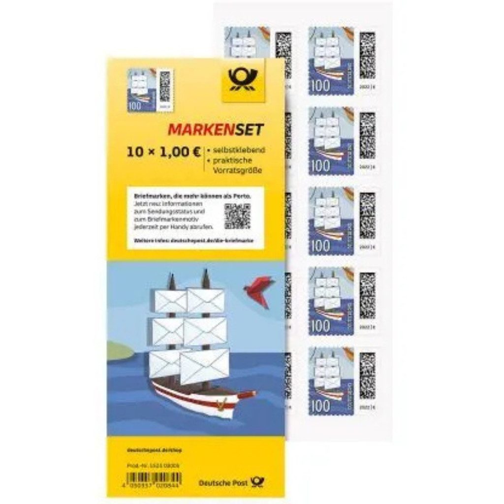 Deutsche Post Briefumschlag Deutsche Post 1,00 € Briefmarken, Mit ...