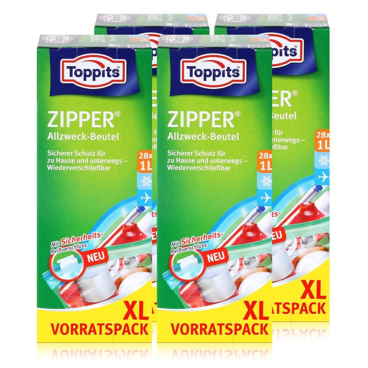 Toppits Küchenorganizer Set Toppits Zipper Allzweck Beutel 20x15cm