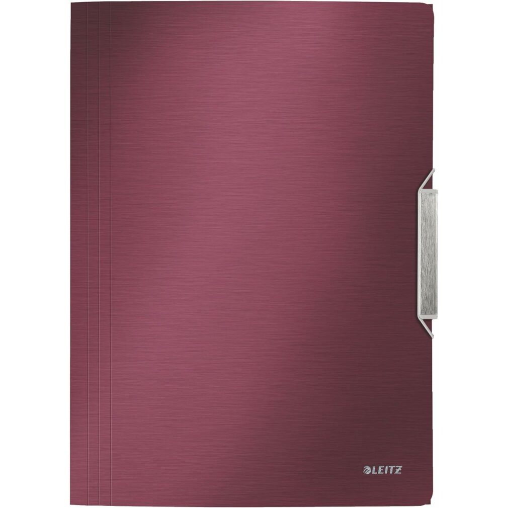 LEITZ Fächermappe Eckspannmappe 3977 Style A4 PP granatrot, Für A4 ...