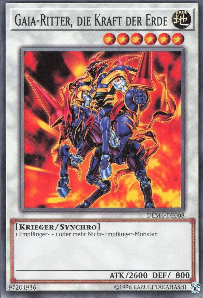 ᐅ Recollectibles Sammelkarte Yugioh Karte Gaia Ritter Die Kraft Der