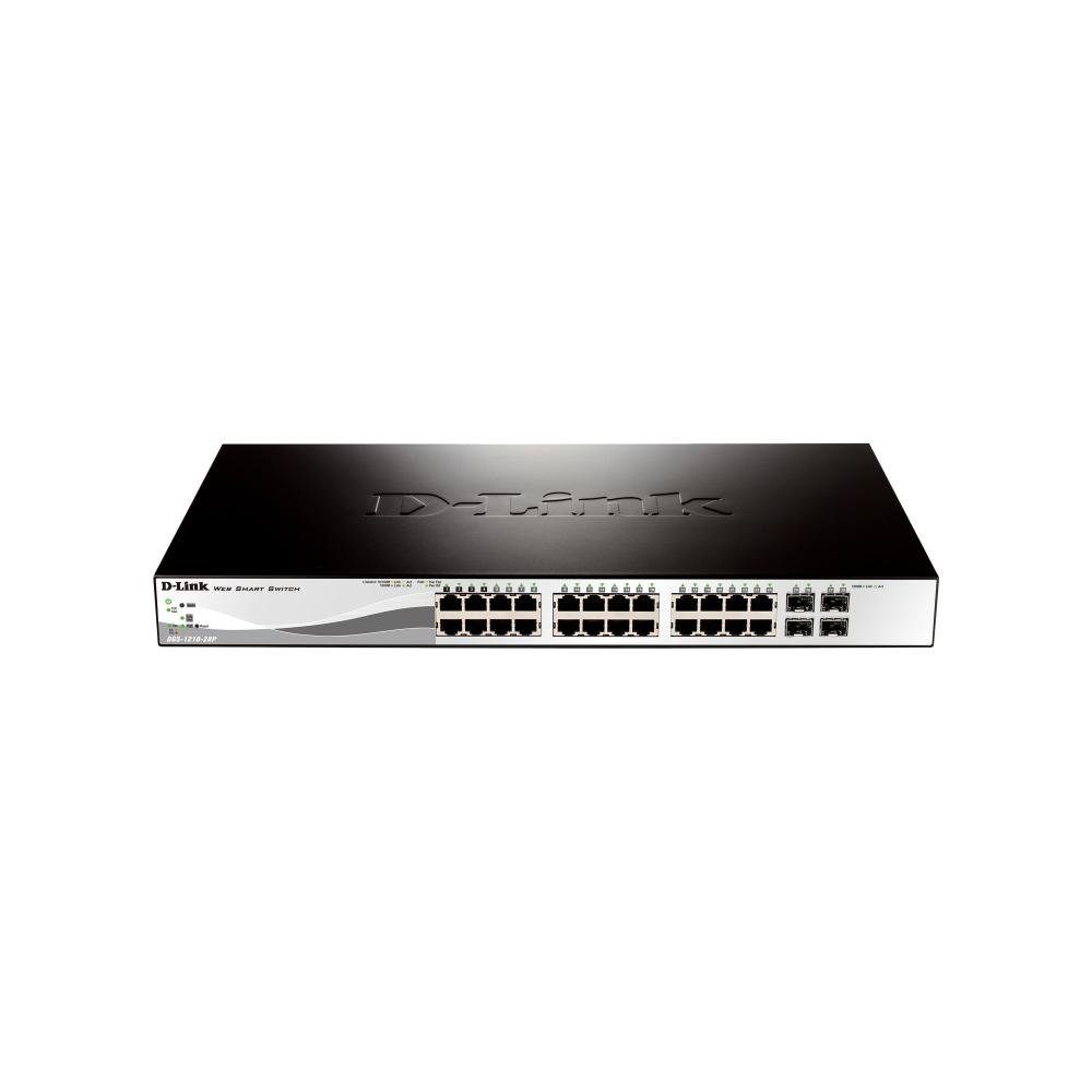 D-Link DGS-1210-28P 28-Port Layer 2 WLAN-Router, 24x GbE (1000Base-T)