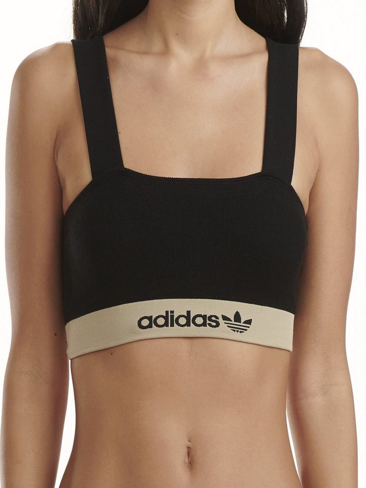 Adidas Originals Bustier Bralette Logo Rib Bh Bra Lette Bustier
