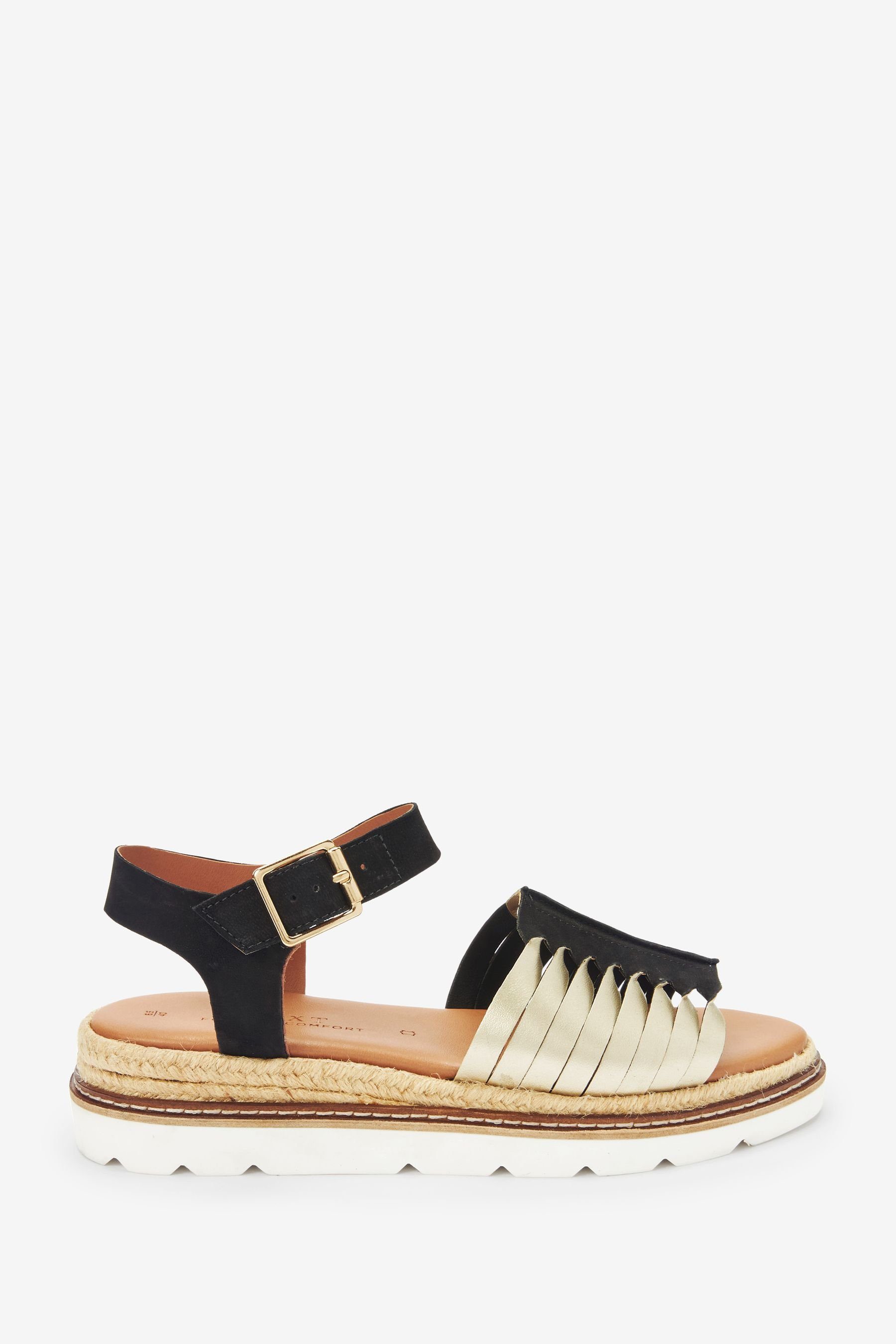 Next Forever Comfort® Flatform Sandaletten Aus Leder Sandale 1 Tlg