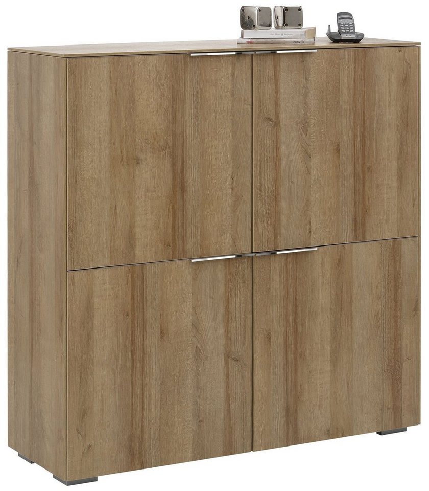 Möbelando Highboard 1511 Bxhxt 113x114x37 Cm In Riviera Eiche