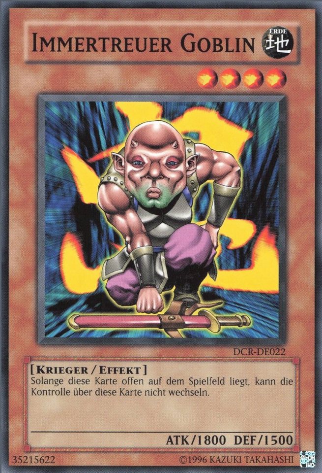 Recollectibles Sammelkarte Yugioh Karte Immertreuer Goblin V 1