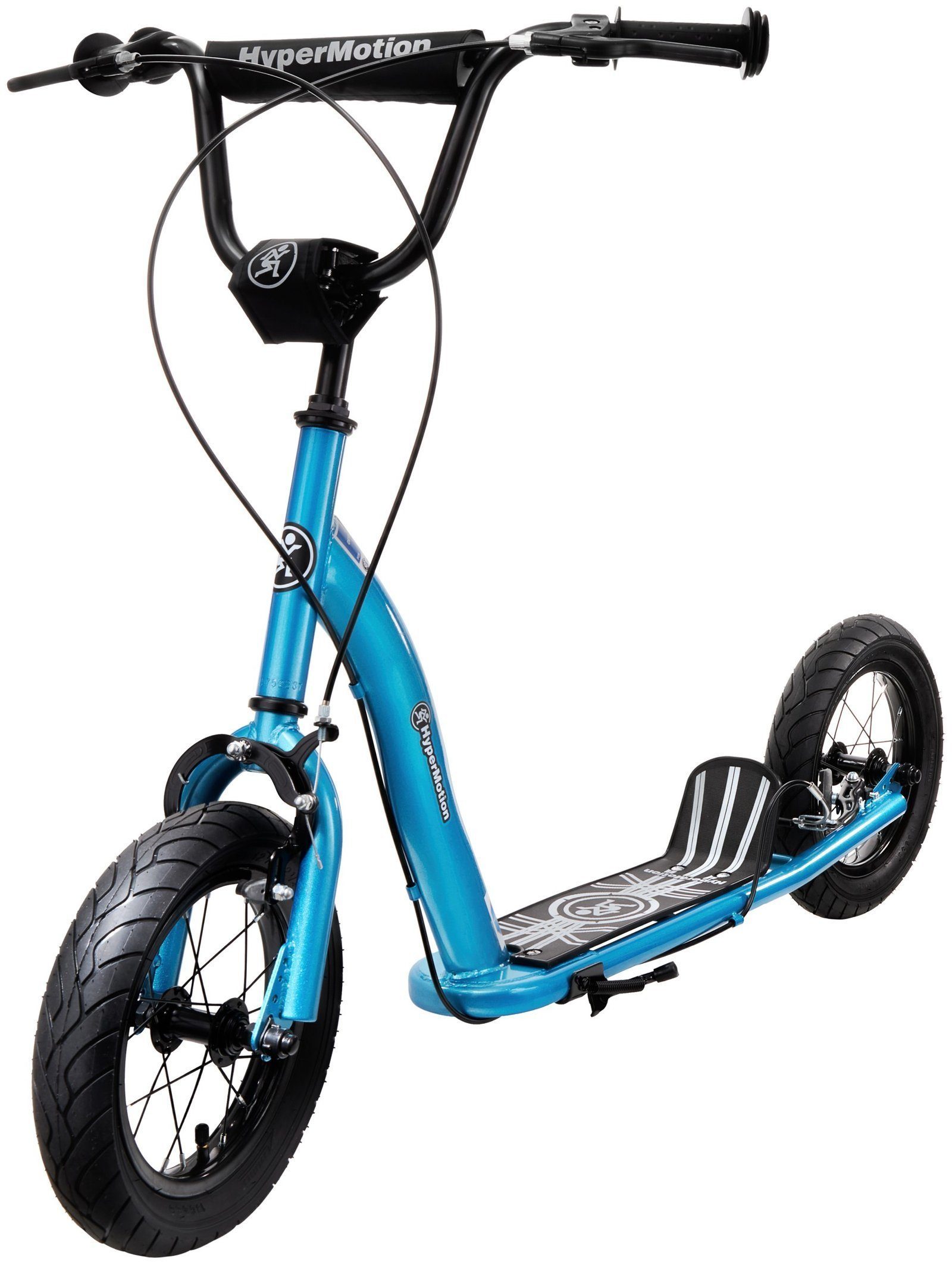 HyperMotion Scooter Tretroller RUBY 12 (aufpumpbare Räder 30 cm) – blau