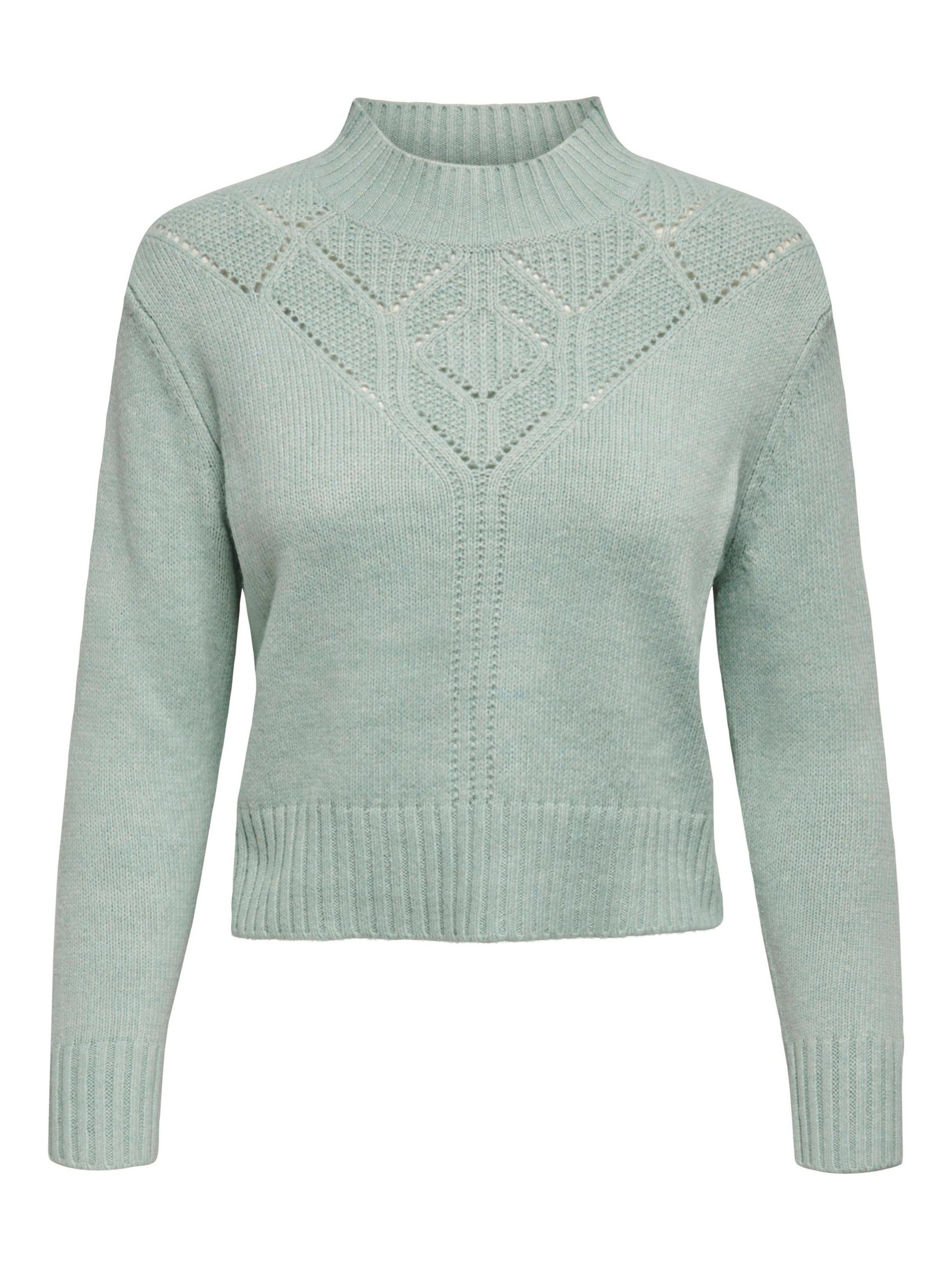 ONLY Strickpullover ALLIE (1-tlg) Lochmuster, Strukturierter Griff