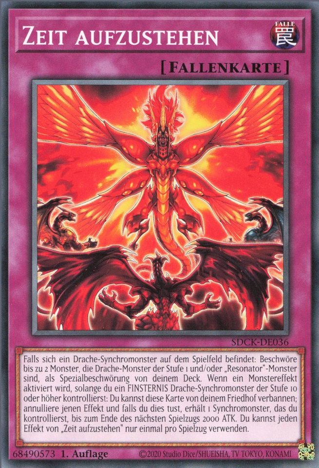Recollectibles Sammelkarte Yugioh Karte Zeit Aufzustehen Deutsch Yu Gi