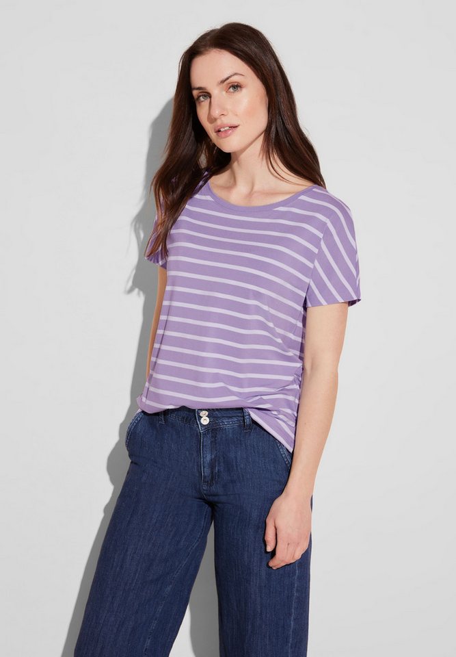 Street One Shirttop Mit Streifen Muster Jersey Aus Nachhaltiger
