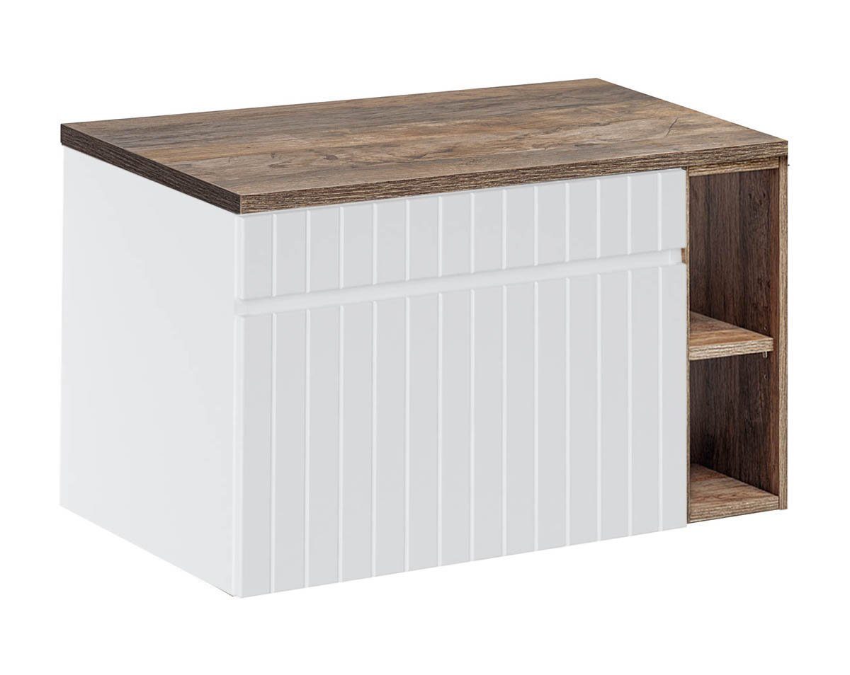 Einfachgutemoebel Waschtisch Set Badezimmer Waschplatz Vittavla 80cm