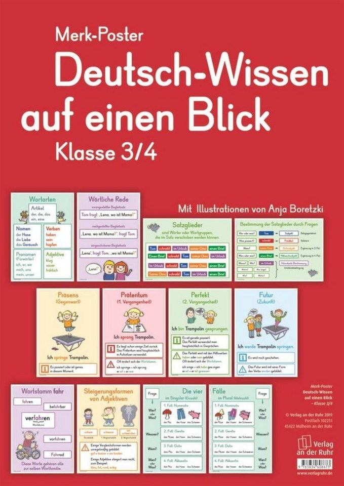 Verlag an der Ruhr Poster Merk-Poster Deutsch-Wissen auf einen Blick ... Verlag an der Ruhr Poster Merk-Poster Deutsch-Wissen auf einen Blick ...