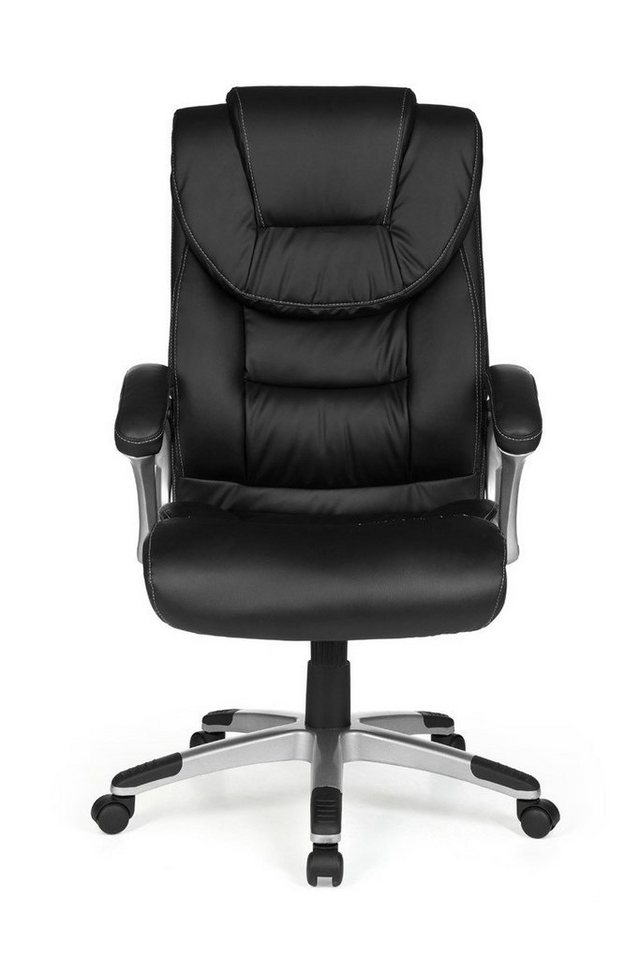 Amstyle Chefsessel Spm1225 Bürostuhl Madrid Kunstleder Schwarz
