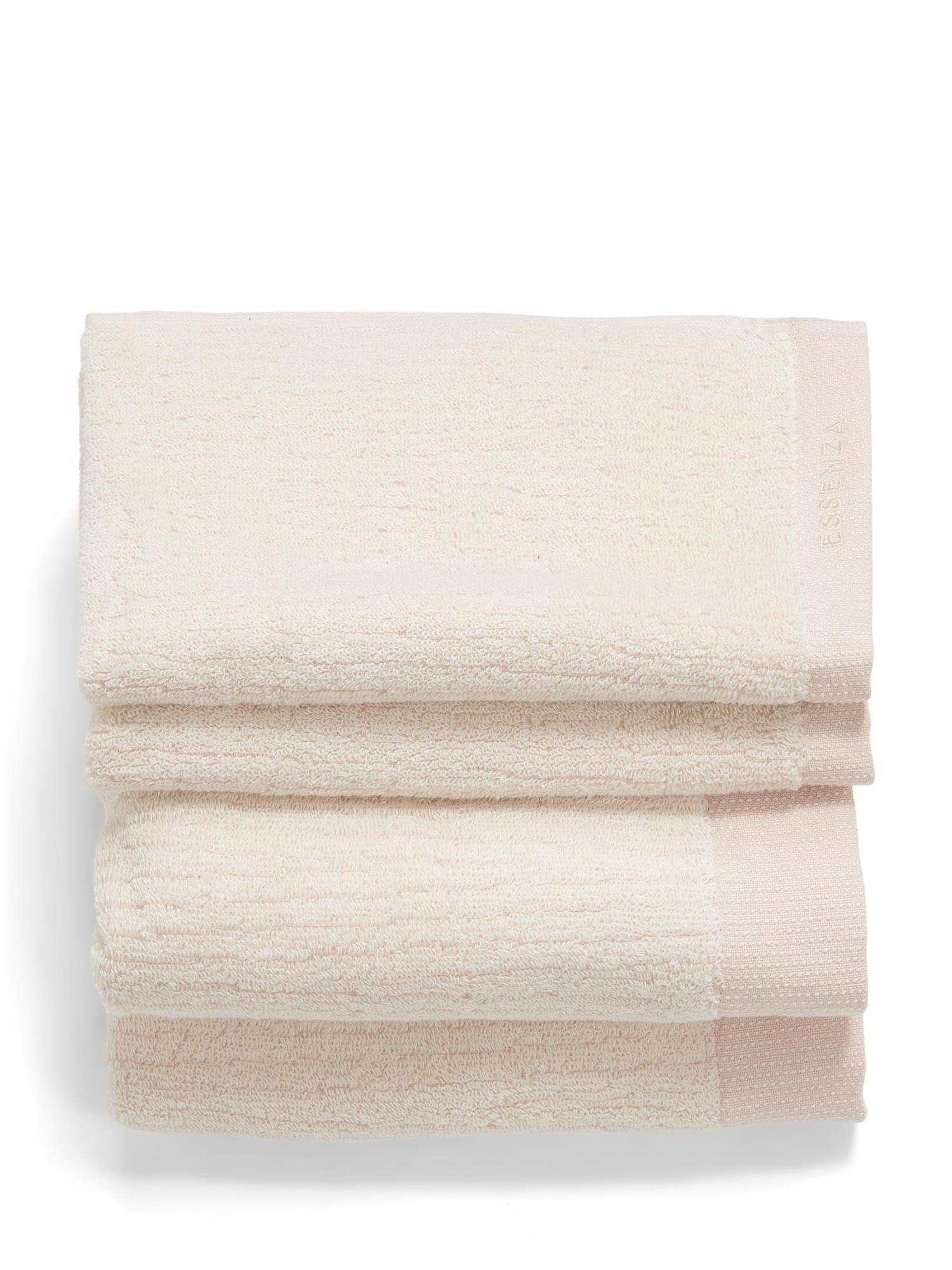 Essenza Handtuch Set Connect Organic Lines Walkfrottier Set 4 Tlg