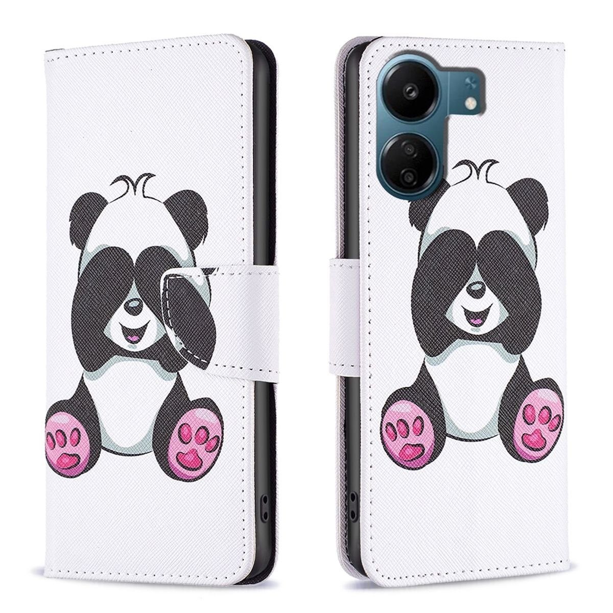 Wigento Handyhülle Für Xiaomi Redmi 13c Kunstleder Handy Tasche Hülle