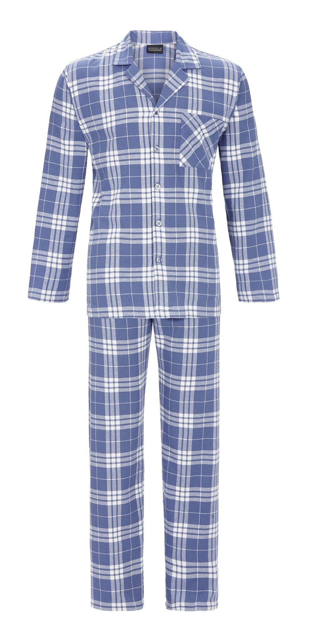 Ringella Pyjama mit durchgehender Knopfleiste (2 tlg), Klassisch ...