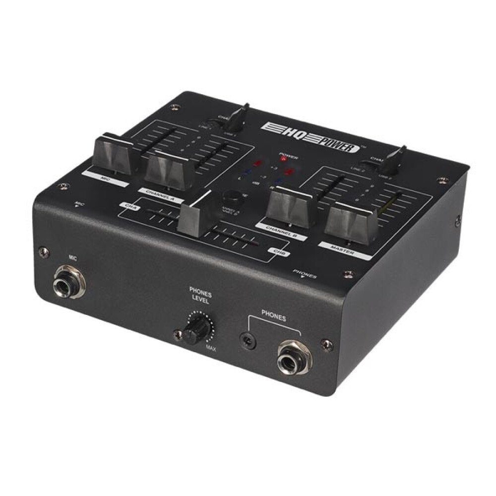 HQ POWER Mischpult 2-kanal-mischpult mit 2 usb-eingängen