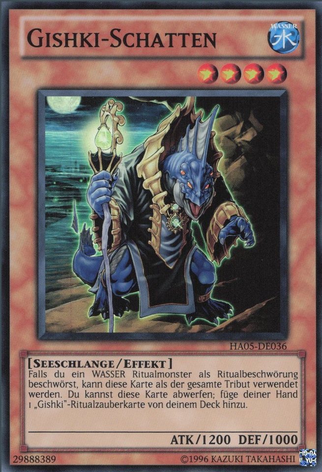 Recollectibles Sammelkarte Yugioh Karte Gishki Schatten Deutsch Yu Gi