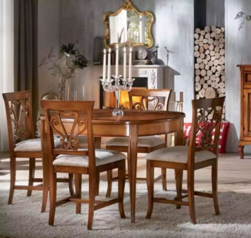 Jvmoebel Esszimmer Set Essgarnitur Esstisch 4 X Stühle Set Garnitur