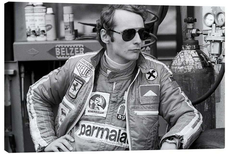 Posterlounge Leinwandbild Motorsport Images Niki Lauda German Grand