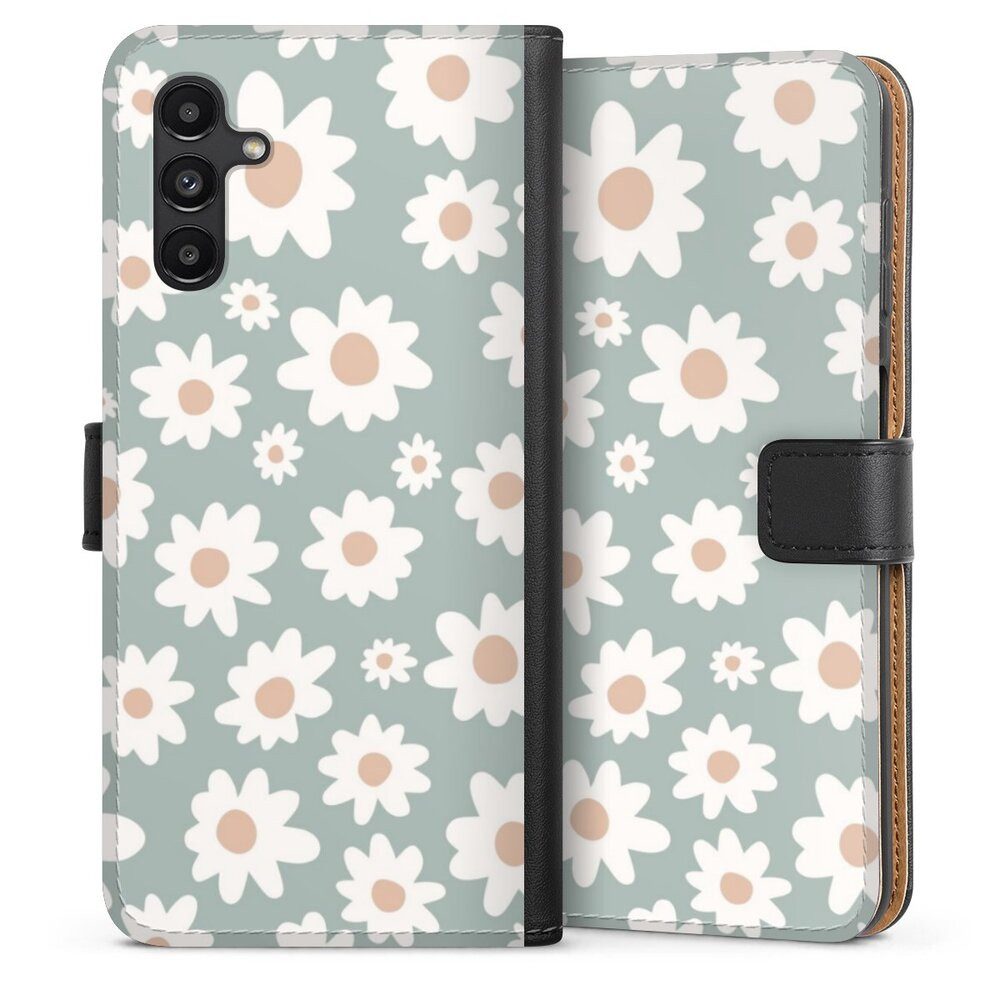 DeinDesign Handyhülle Gänseblume Muster Blumen Daisy Flower Seamless Pattern Green, Samsung ...