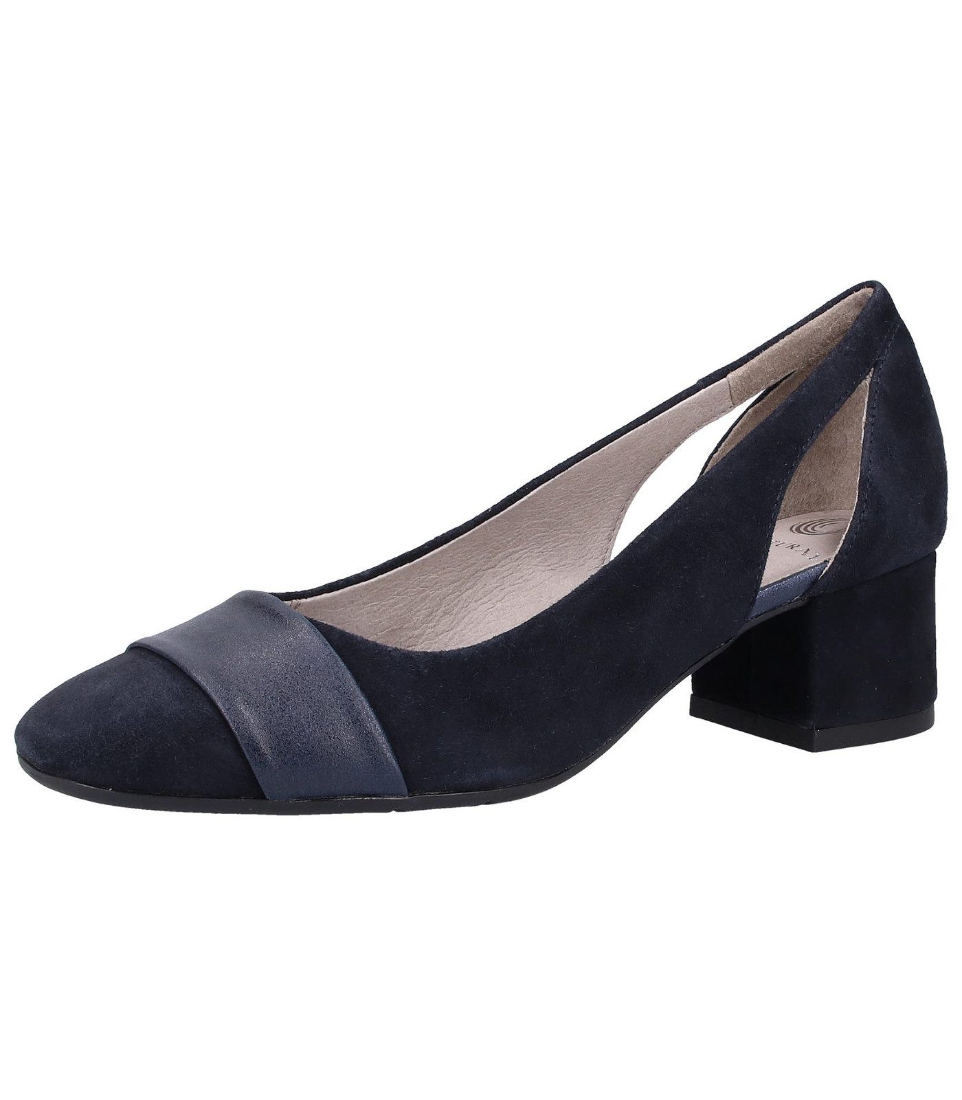 Be Natural Pumps Leder Pumps, Absatzform: Blockabsatz