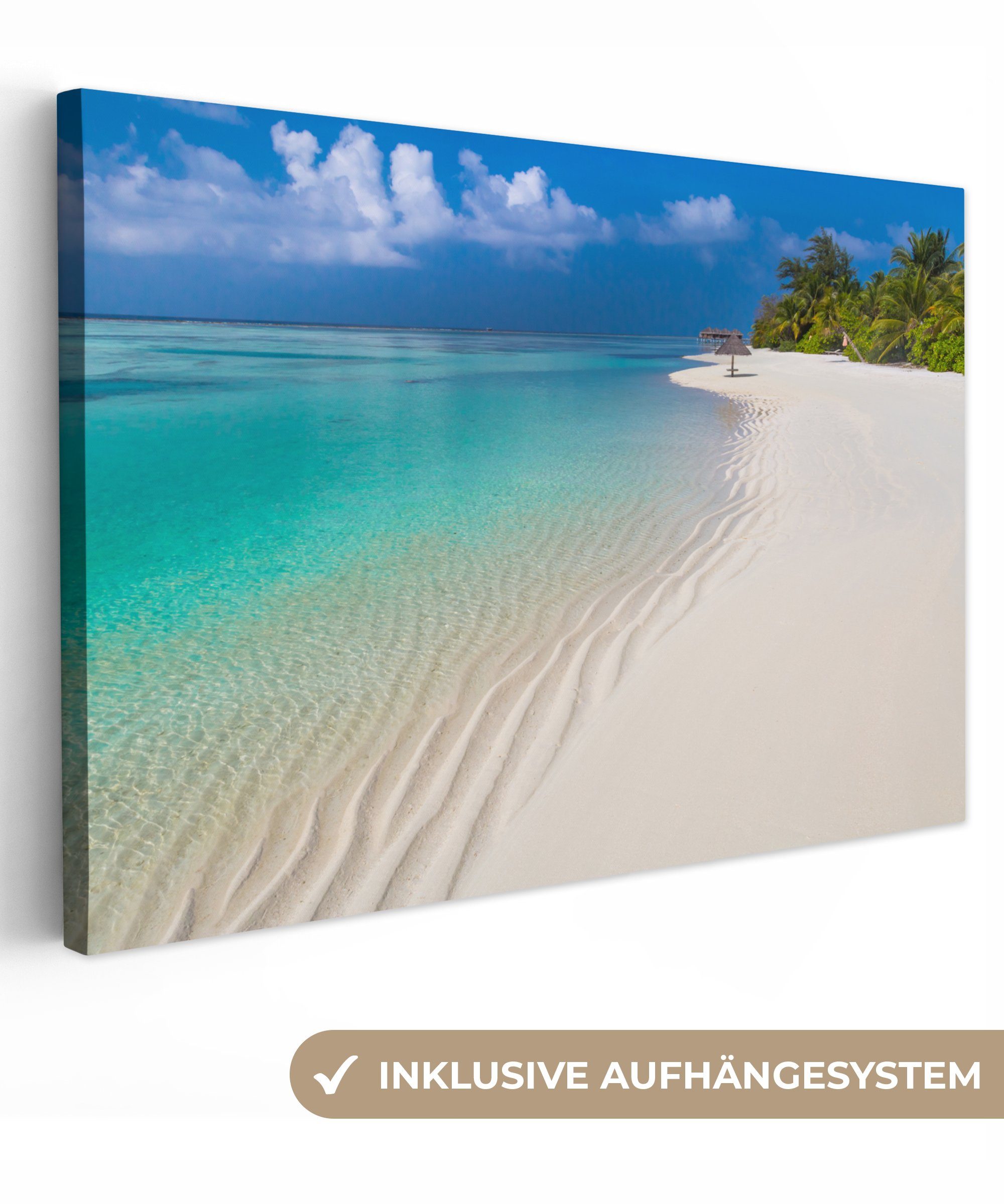 OneMillionCanvasses® Leinwandbild Meer - Strand - Sommer, Fotodruck (1 St), Leinwand Bilder ...