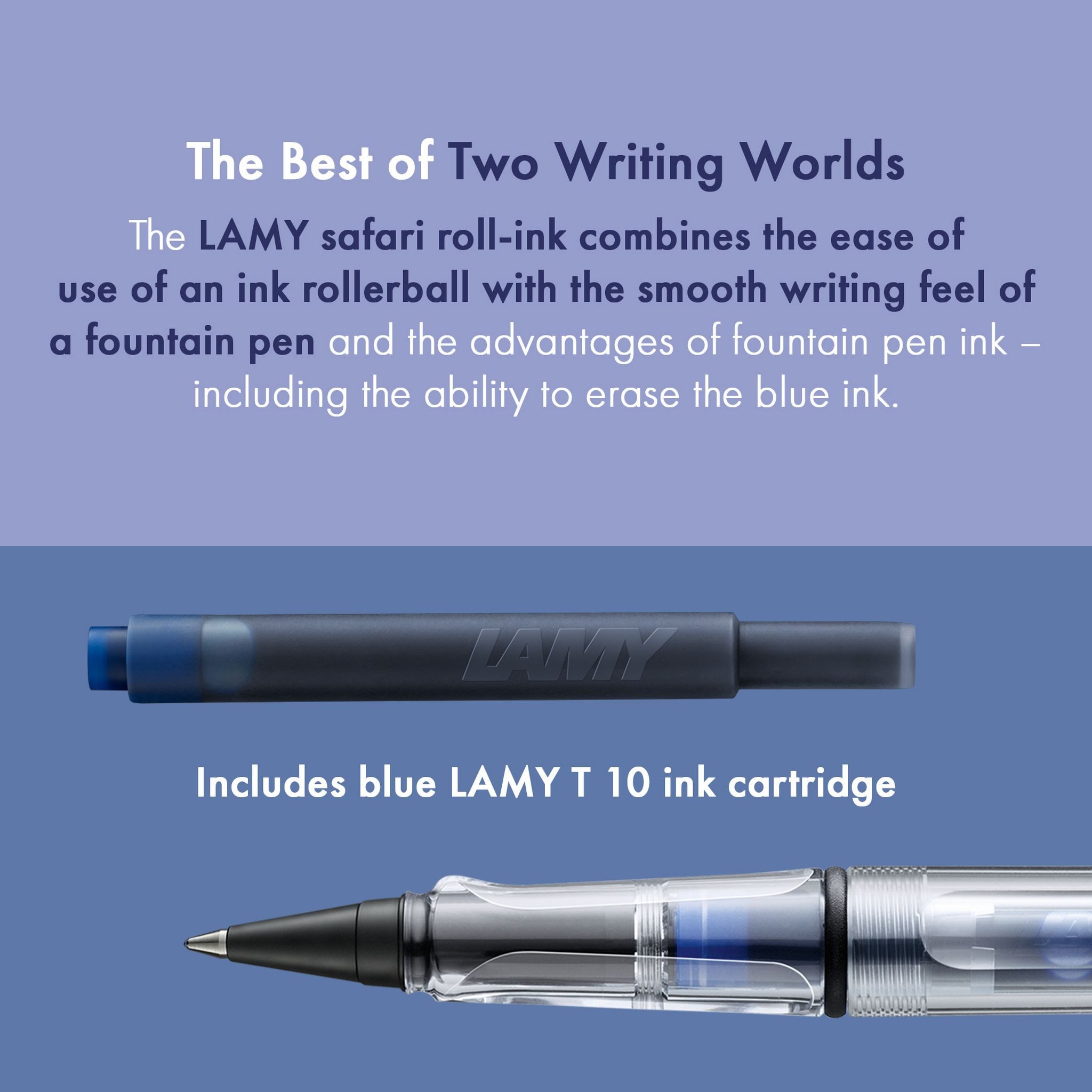 LAMY Tintenroller LAMY Tintenroller VISTA Transparent ROLL-INK Füller ...