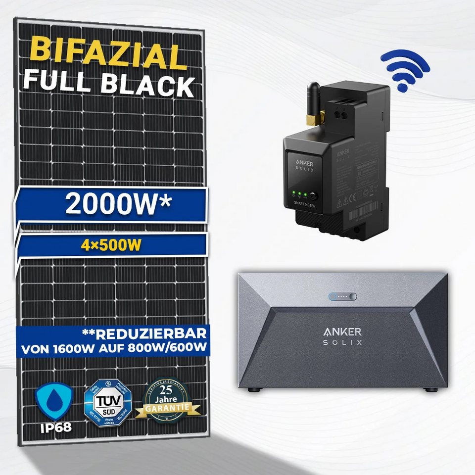 Solar Hook Etm Solaranlage 2000w Balkonkraftwerk Mit Speicher
