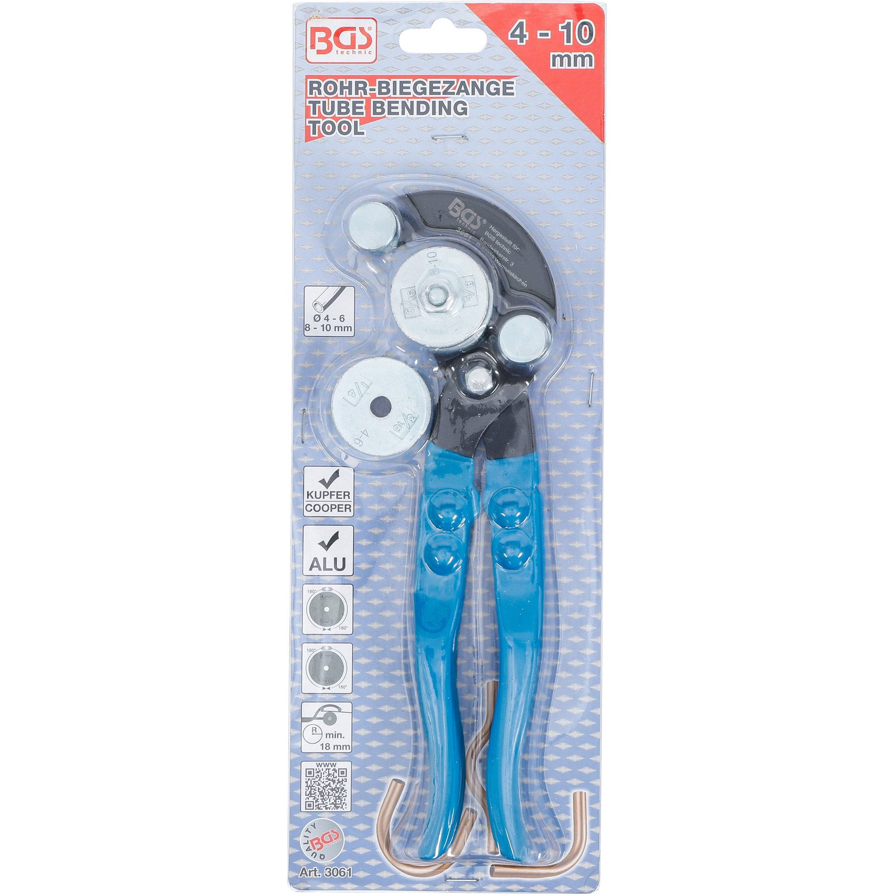 BGS technic Rohrbieger BGS TECHNIC Rohr-Biegezange, 3061, für ...