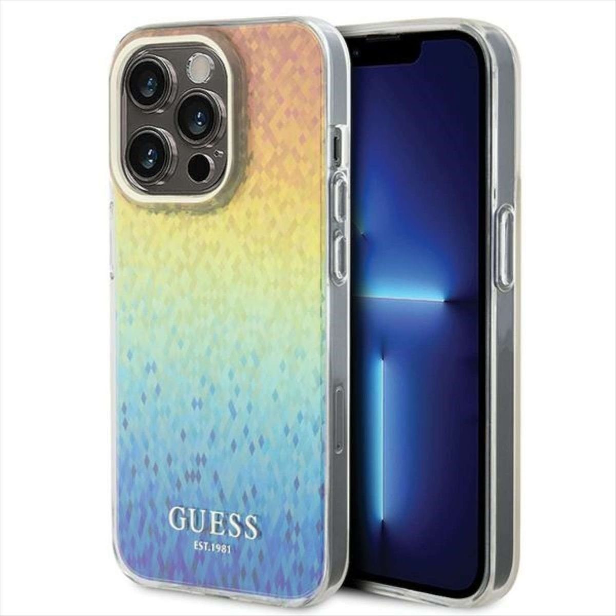 Guess Smartphone Hülle Guess Apple Iphone 15 Pro Max Schutzhülle Mirror