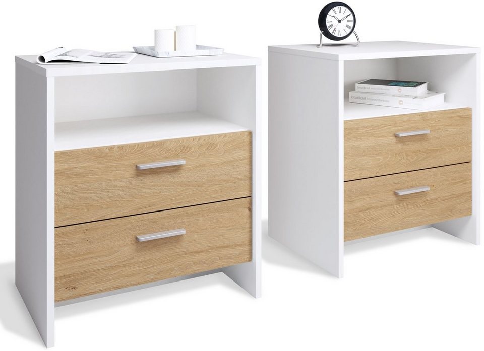 Domando Nachttisch 2er Set Nachttisch Matera 2 St Breite 53cm
