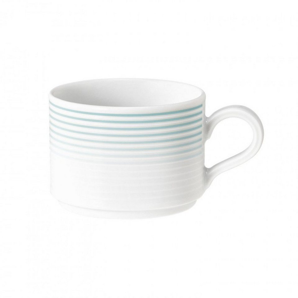 Seltmann Weiden Tasse Kaffee Obertasse Blues Arktisblau Rund Mit Relief