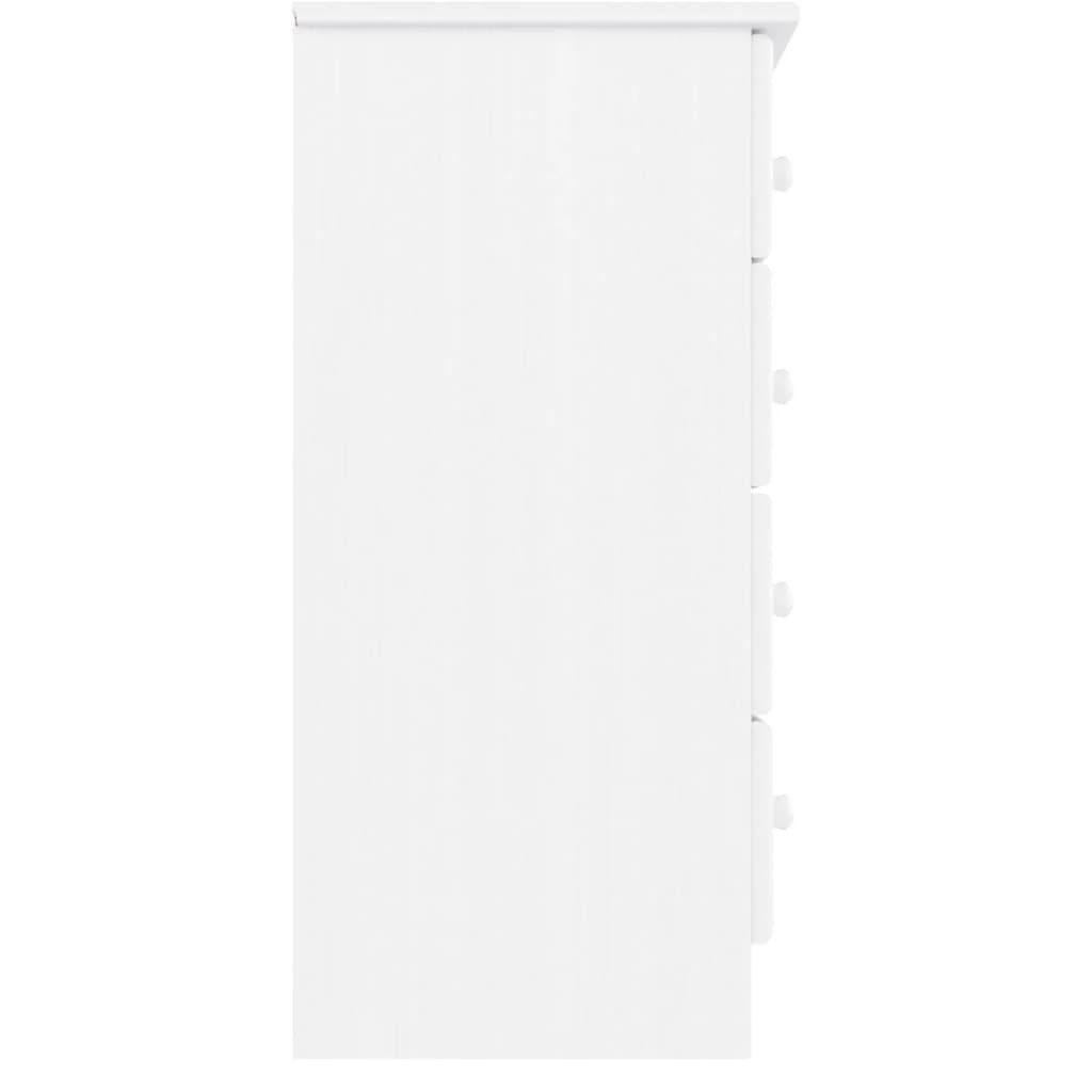 vidaXL Kommode Kommode ALTA Weiß 77x35x73 cm Massivholz Kiefer (1 St)