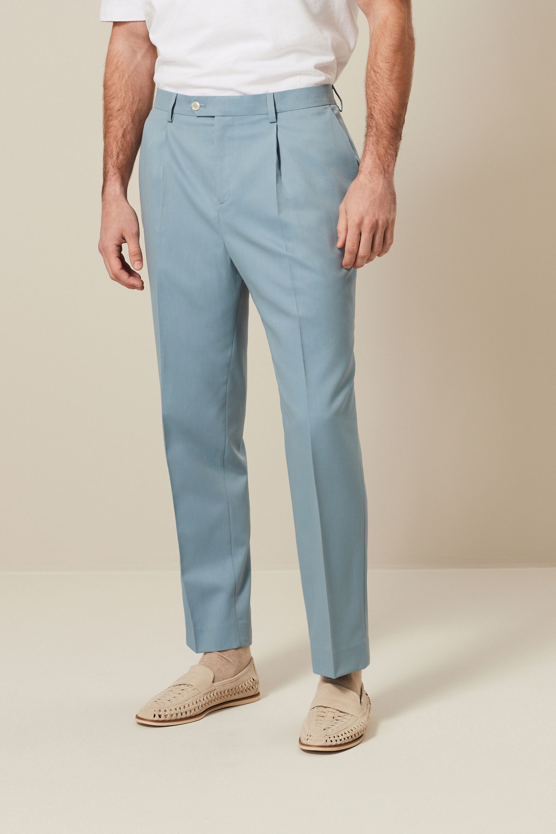 Next Stoffhose Motion Flex Stretch Anzug Hose Relaxed Fit 1 Tlg