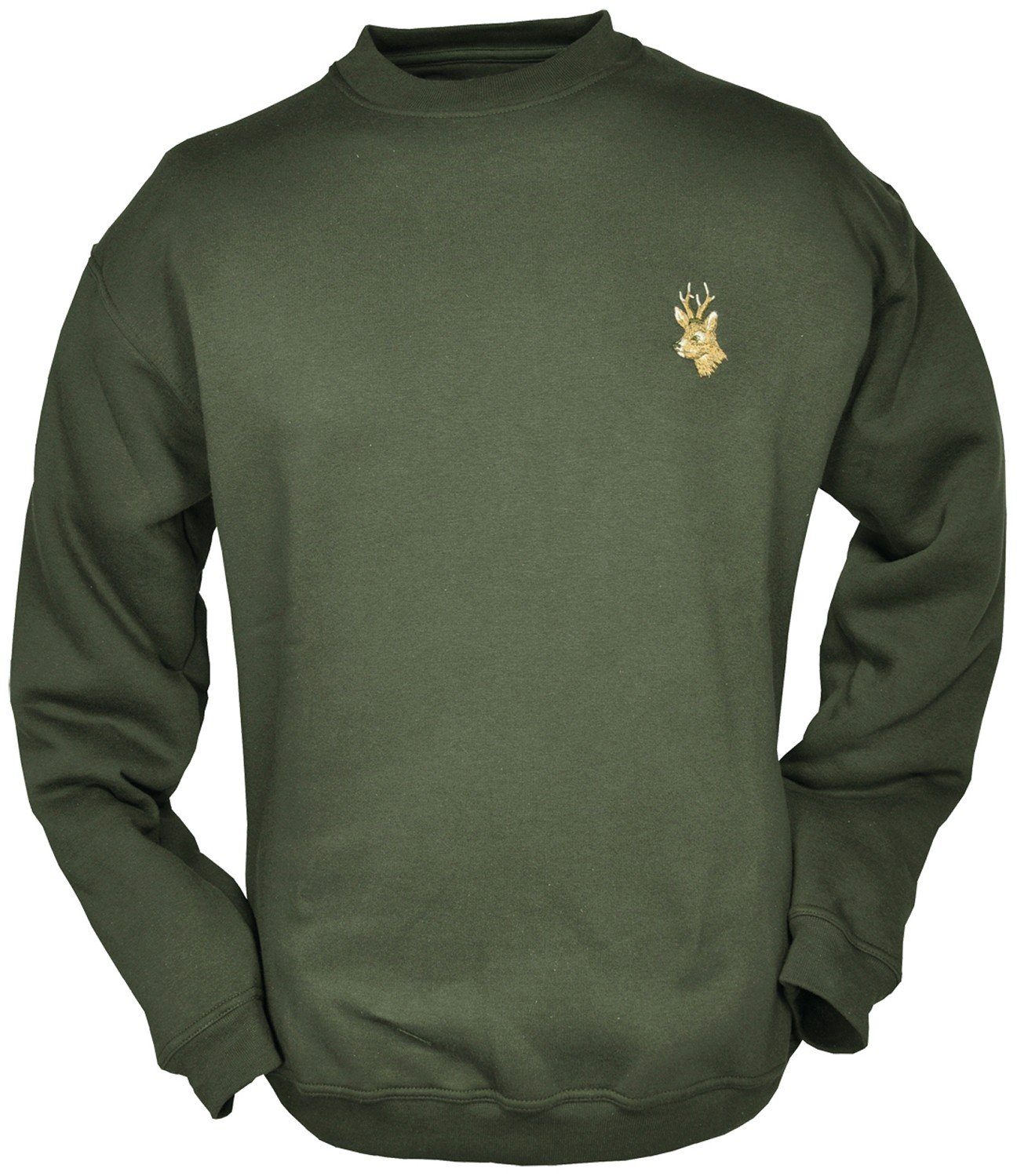 ᐅ Hubertus® Hunting Rundhalspullover Jagdpullover mit Motiv ...