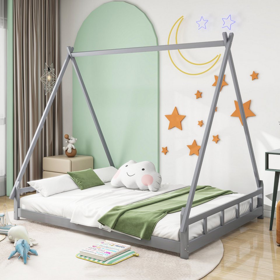 Tongtong Einzelbett Massivholz Kinderbett Zeltbett Hochbett