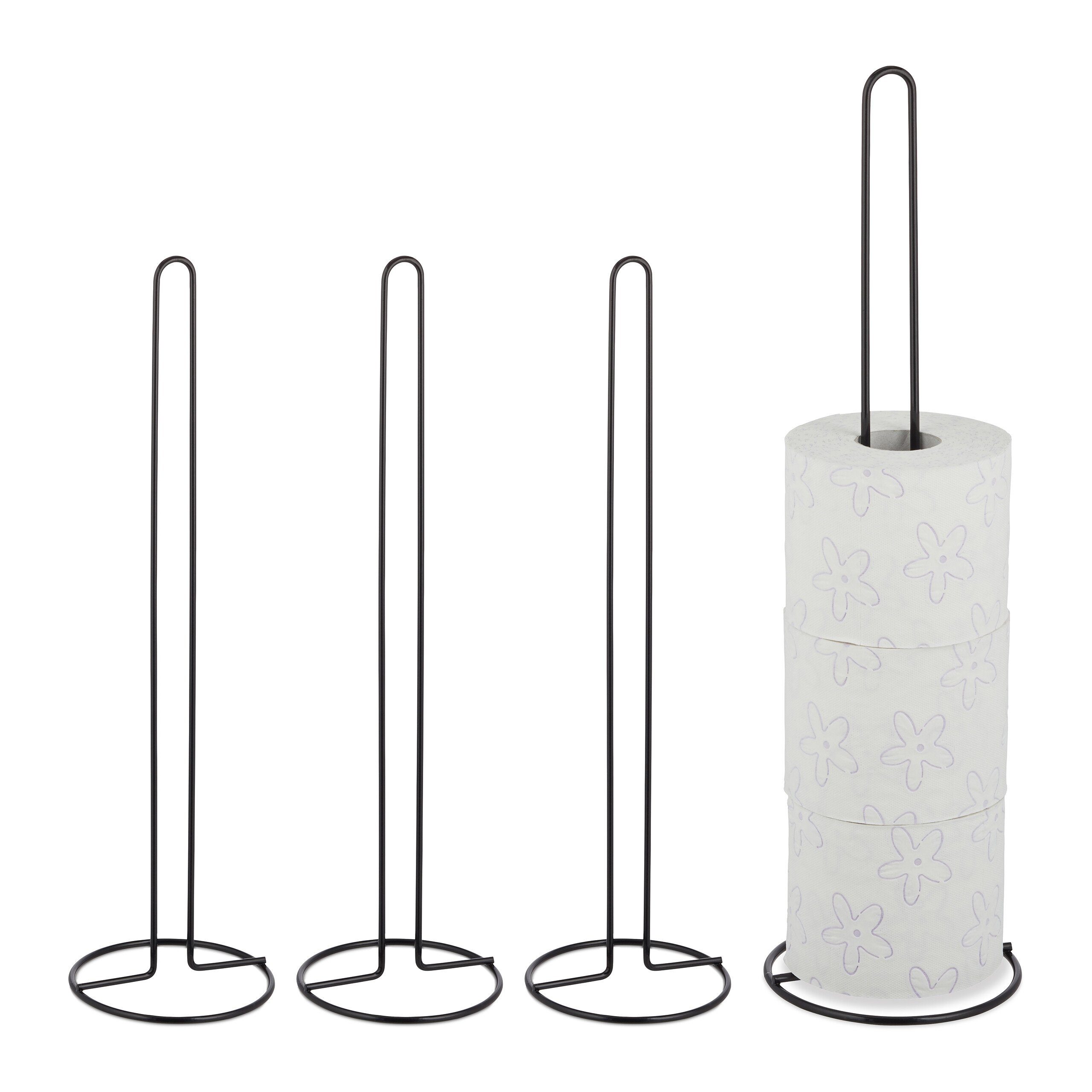 Relaxdays Toiletten Ersatzrollenhalter 4 X Ersatzrollenhalter Für Bad