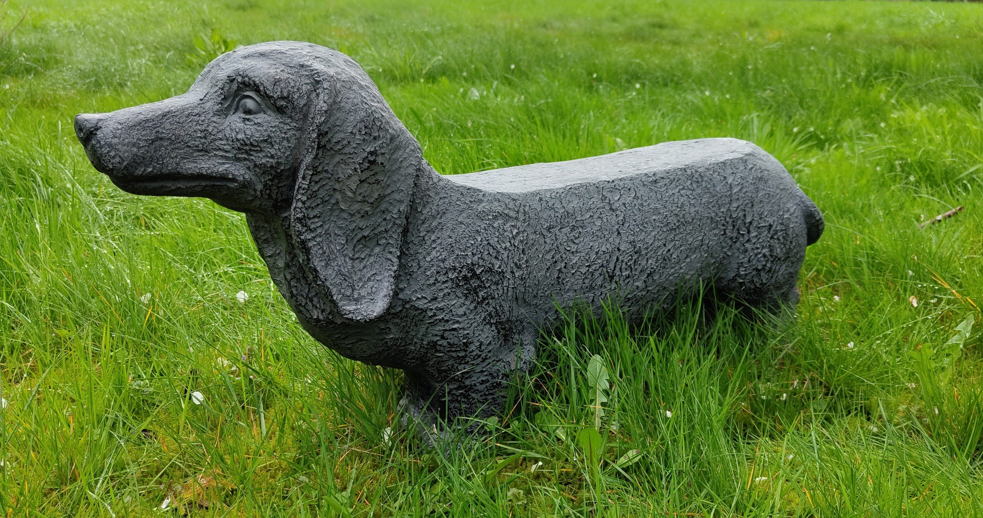 sesua Tierfigur Deko Dackel XXL 75cm Dackel Figur Hund Dekobank (1 St)