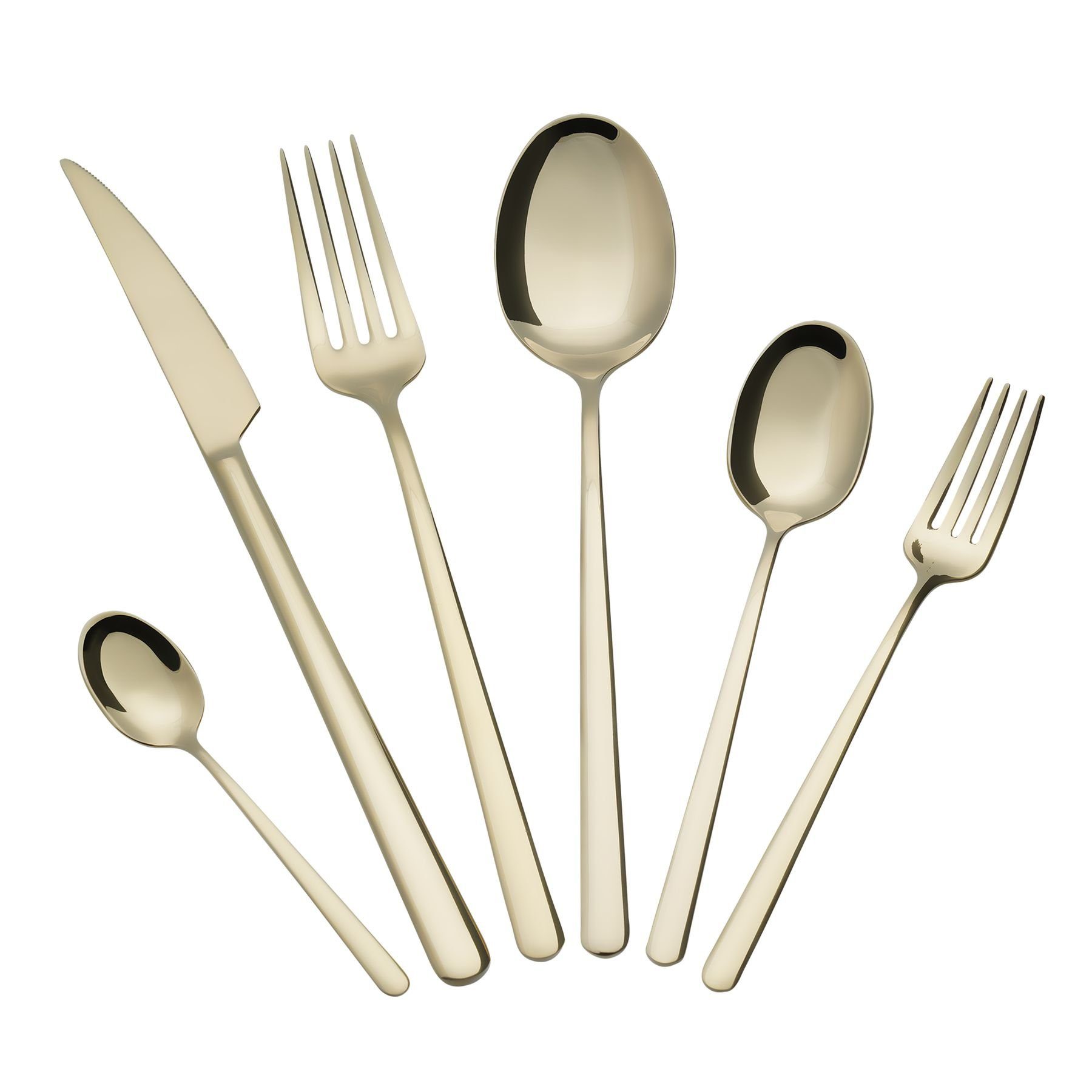 Asphald Besteck Set Mariza Premium Pvd Champagner Besteck Set 6