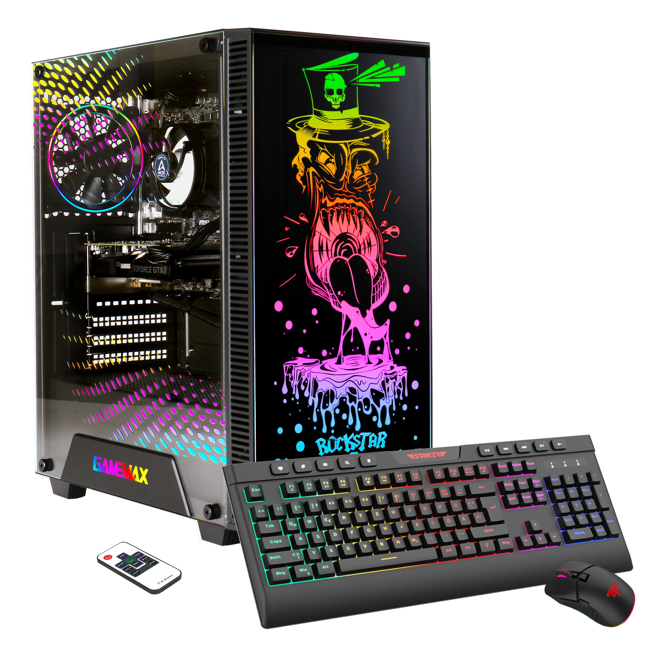 GAMEMAX Rockstar 7478 Gaming-PC (AMD Ryzen 7 5700X, RTX 5060 Ti, 32 GB RAM, 1000 GB SSD ...