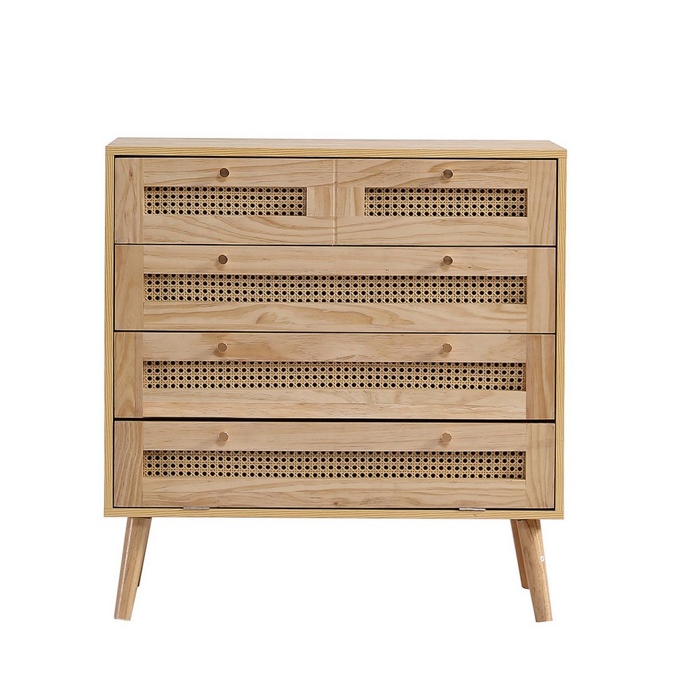 Xdeer Sideboard Sideboard Mit 3 Schubladen Goldfarbenem Metallgriff Und