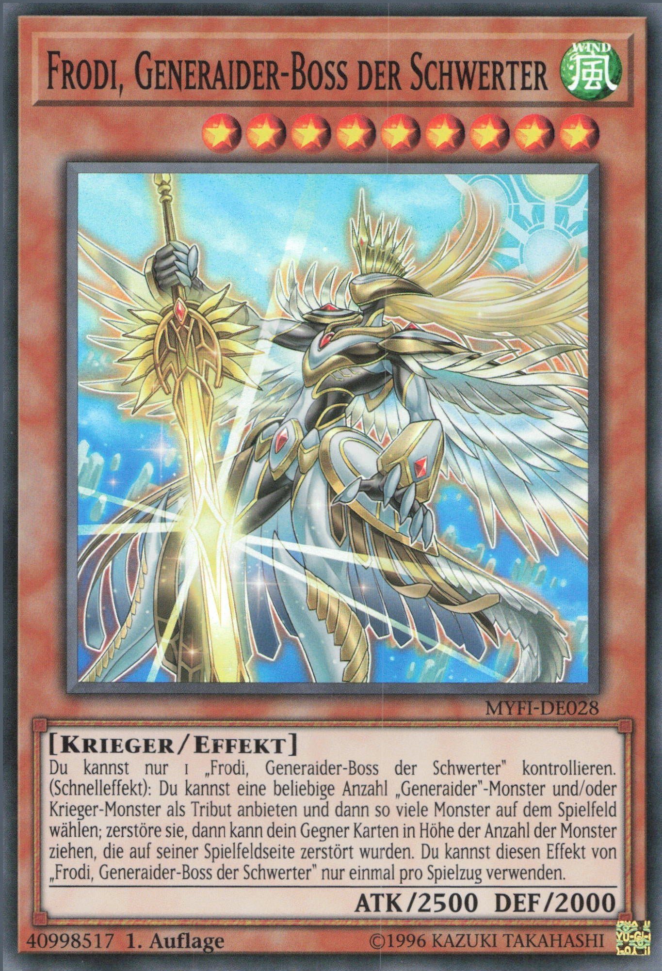 Recollectibles Sammelkarte Yugioh Karte Frodi Generaider Boss Der