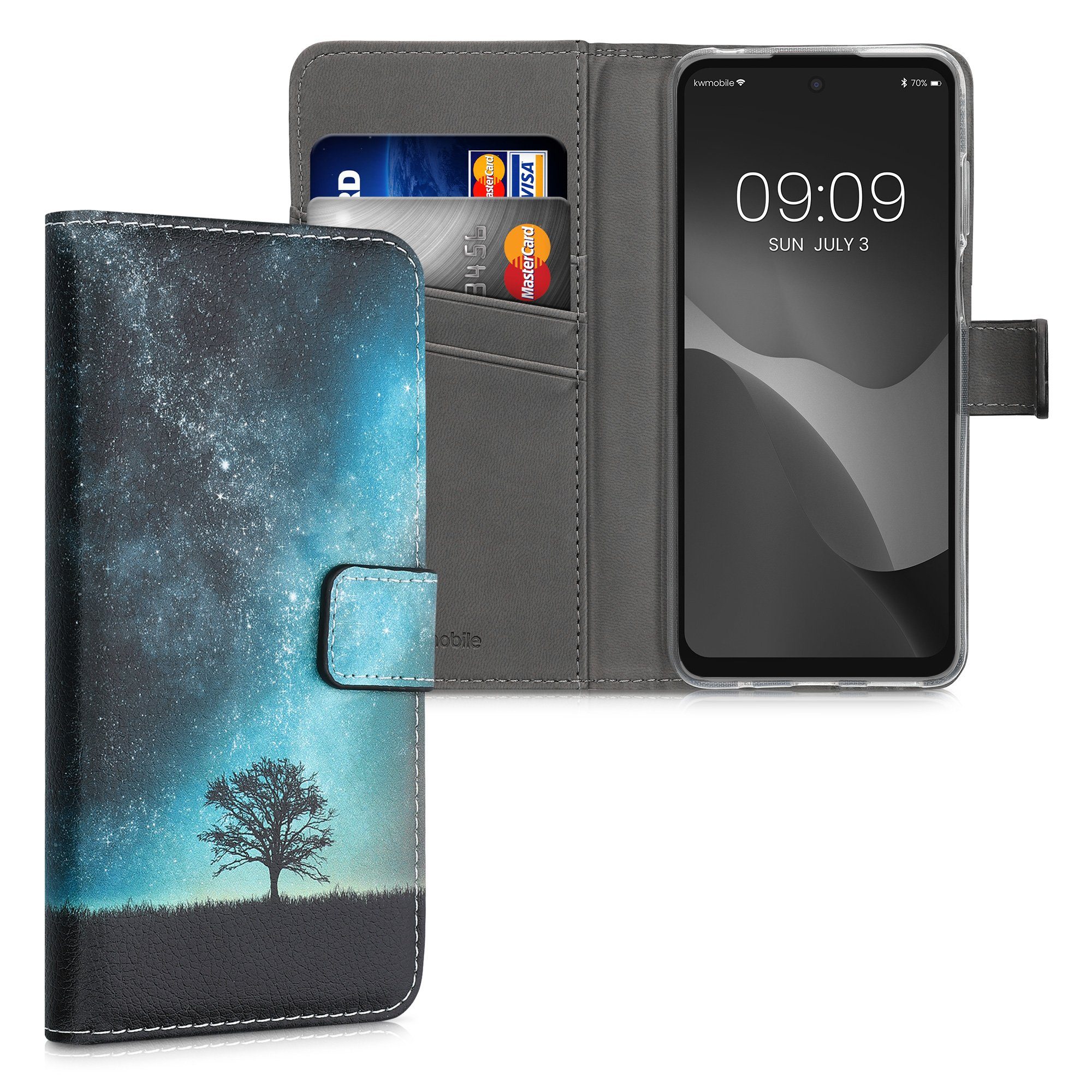 Kwmobile Handyhülle Wallet Case Für Motorola Moto E32 Moto E32s