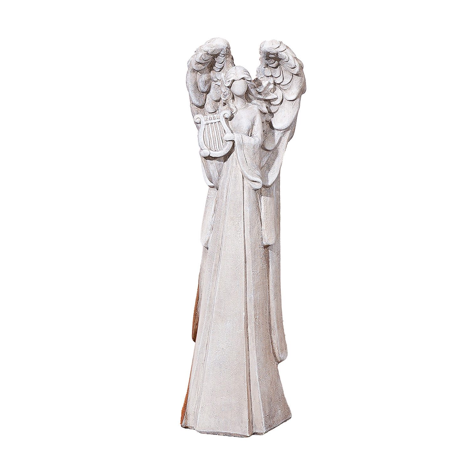 Gilde Dekofigur Orgelspiel Engelfigur In Grau H 70cm